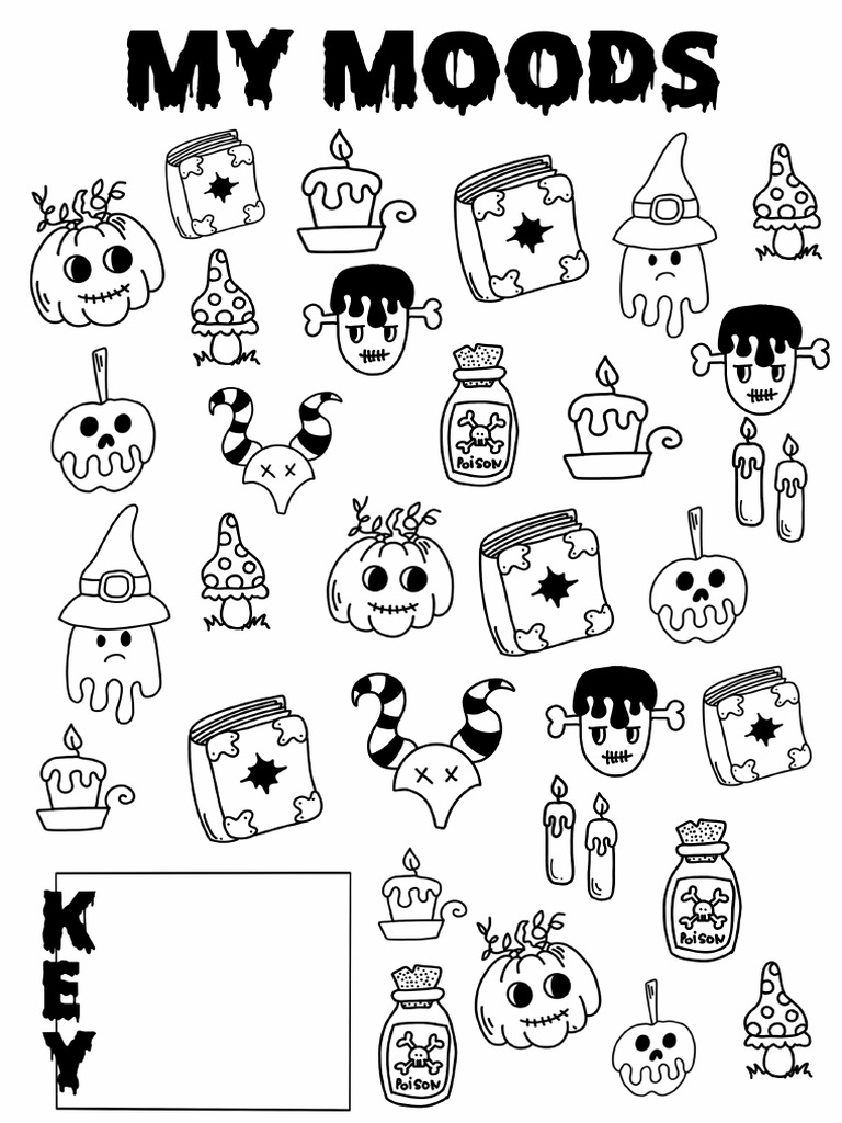 Halloween Themed Mood Tracker | PDF