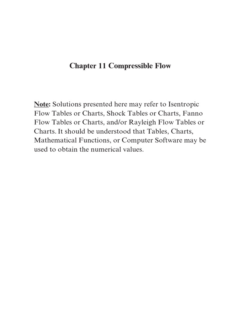 Solution ch11 | PDF | Fluid Dynamics | Gases