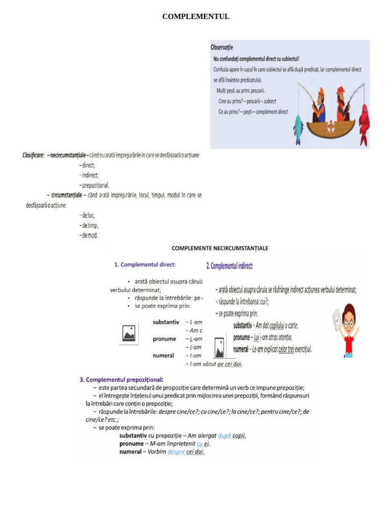 complementul_clasificare | PDF