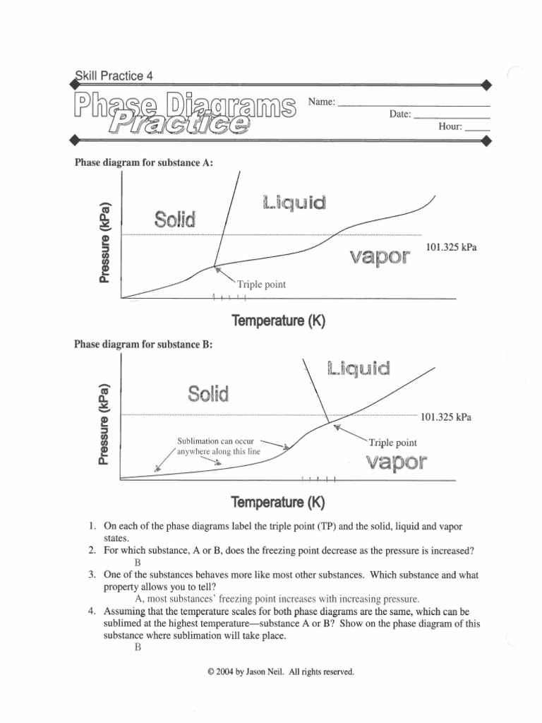Answers Ap - Phase Changes Ws | PDF