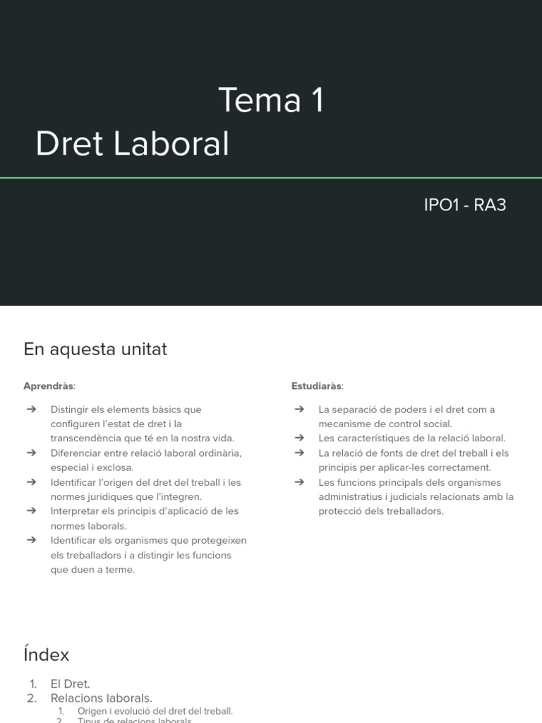 Dret Laboral | PDF