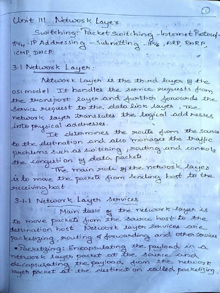 CS3591 CN Unit 3 Notes | PDF