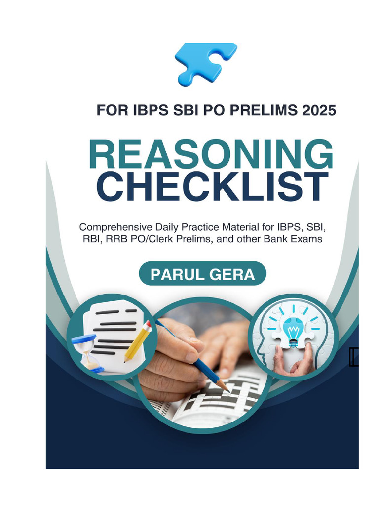 Reasoning Checklist #27 PDF 2025 by Parul Gera | PDF