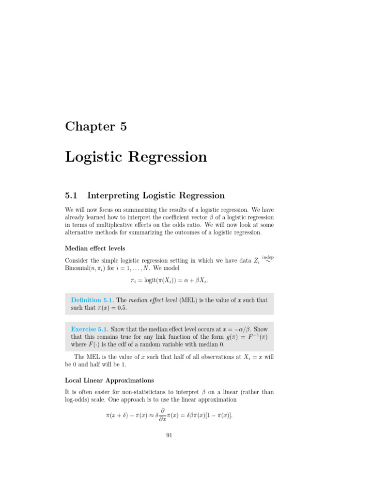 Categorical-Notes-Ch5 | PDF | Logistic Regression | Regression Analysis