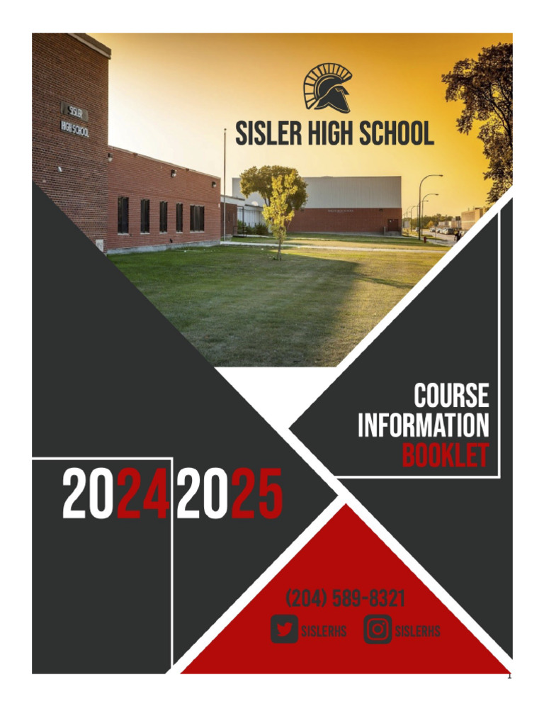 Sisler Course Book 202425 PDF Version.2743d428963 | PDF