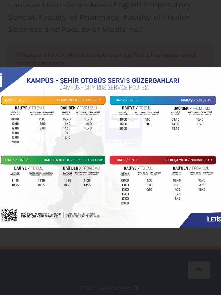 Bus Services Transportation Services Unit - EMU | PDF