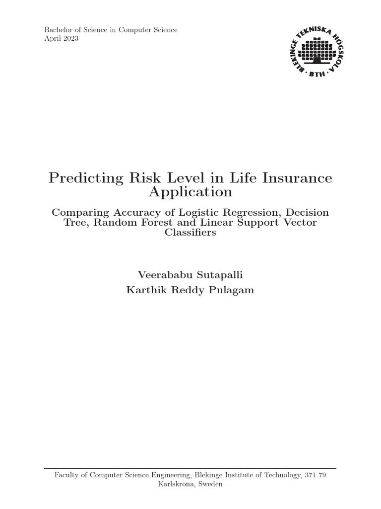 FULLTEXT02 | PDF | Machine Learning | Statistical Classification