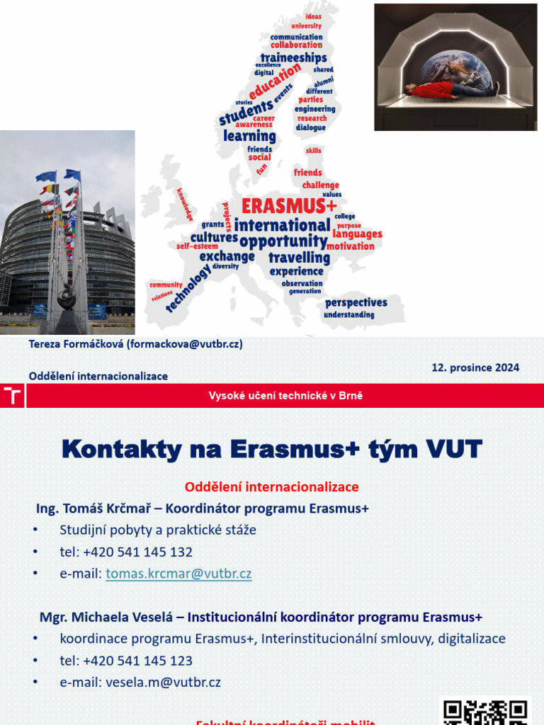 Erasmus Prezentace 10.12.2024 - Rektorat | PDF