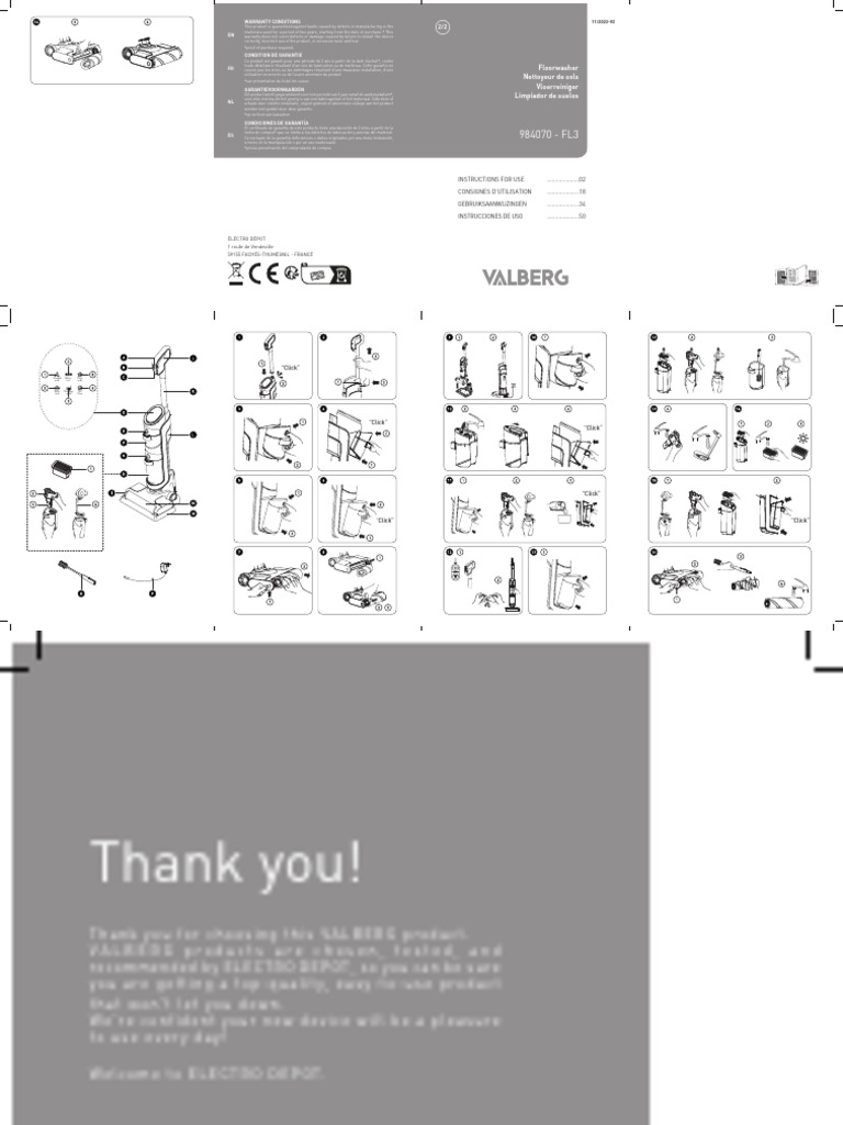 Fl3 Floorwasher (984070) Notice | PDF | Mains Electricity | Electrical Engineering