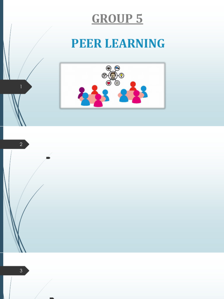 Peer Learning Group 5 | PDF | Learning | Educational Technology