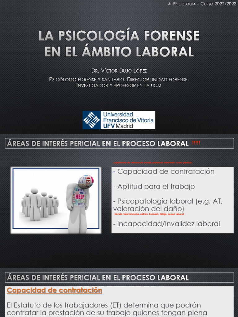 Tema VIII. Laboral 2022-2023 | PDF | Comportamiento | Ansiedad