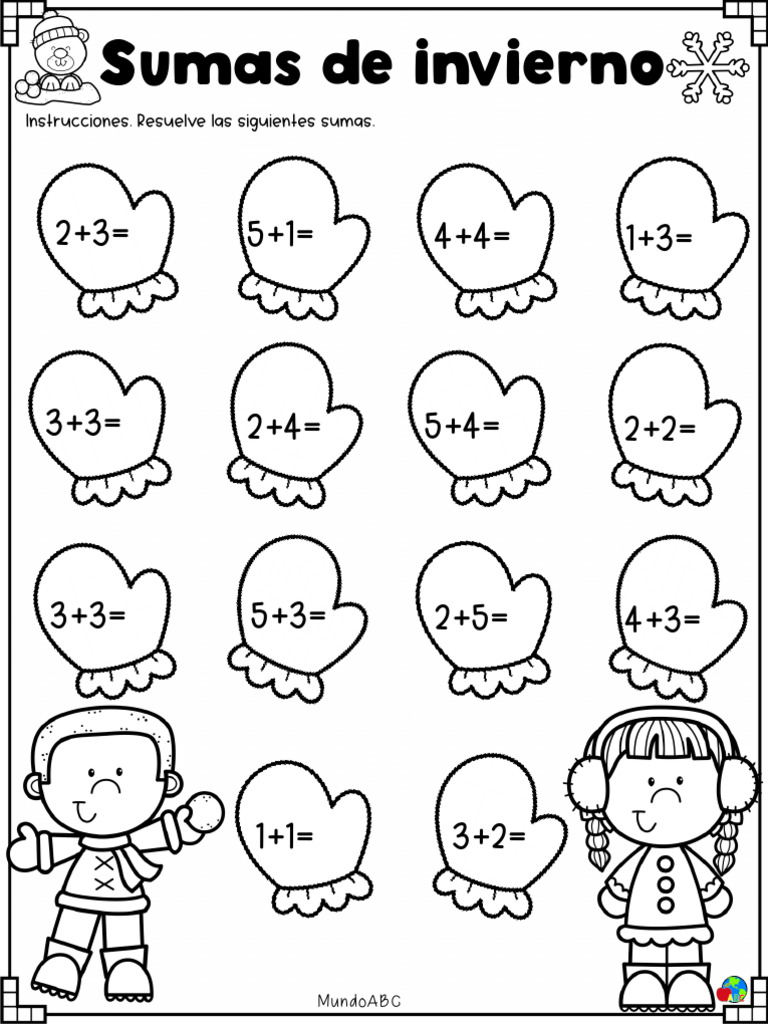 Actividades Matematicas Invierno | PDF