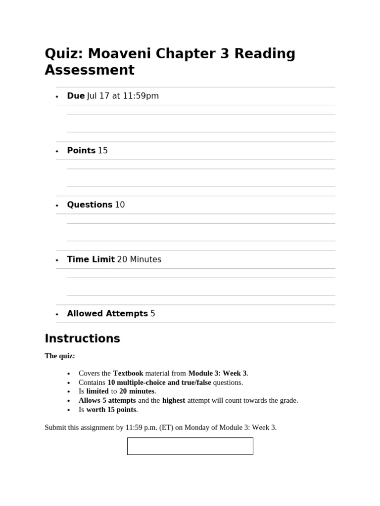 Quiz - Moaveni Chapter 3 - Attempt 1 | PDF | Engineering Design Process ...