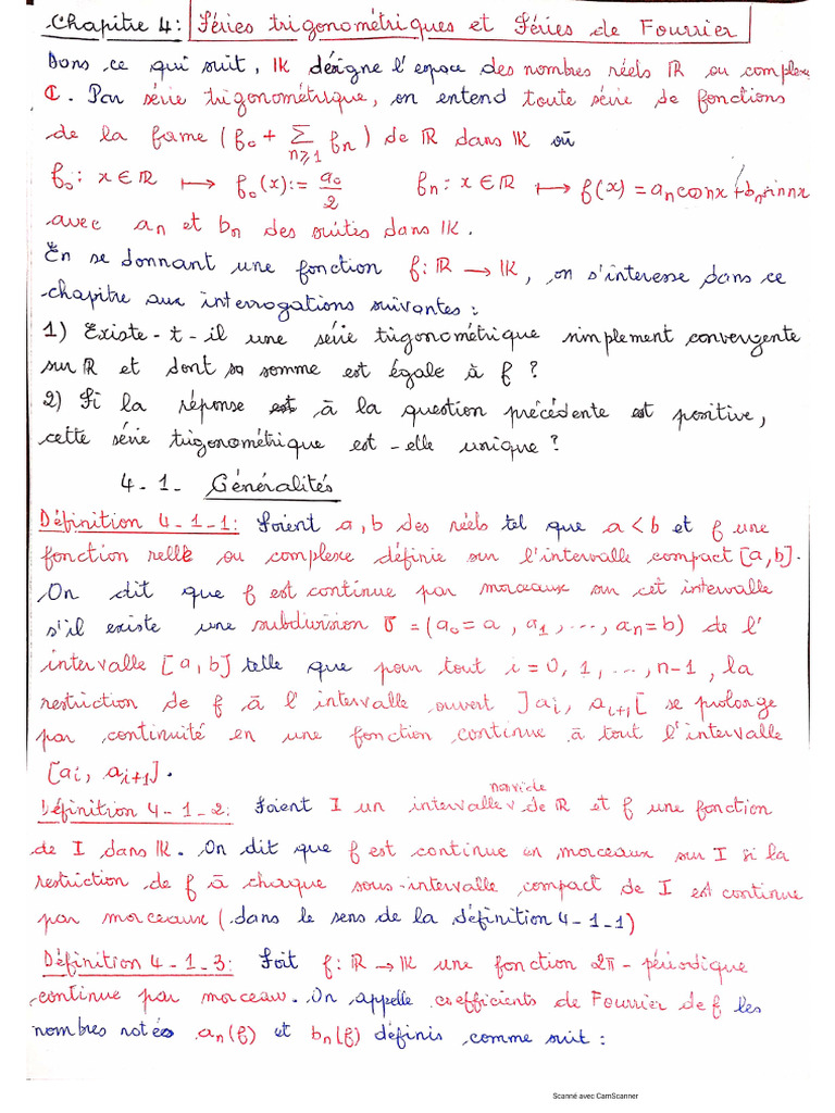 Série de Fourrier | PDF