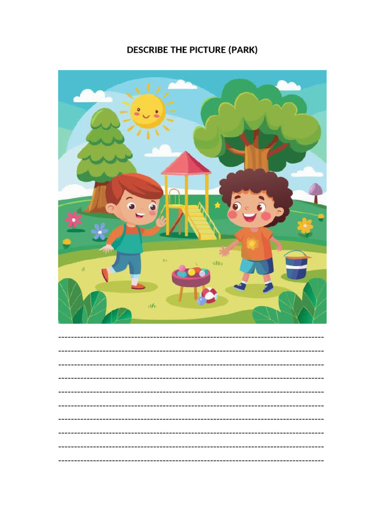 Describe the picture (Park) | PDF
