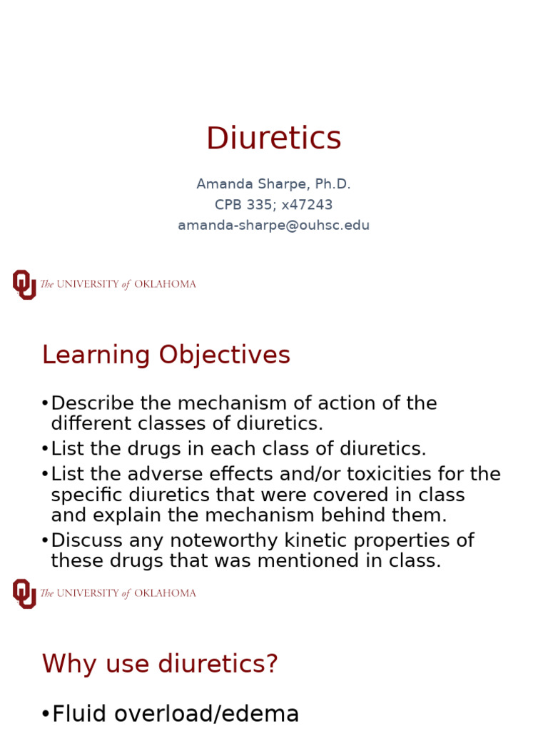 Diuretics 2023 Student | PDF
