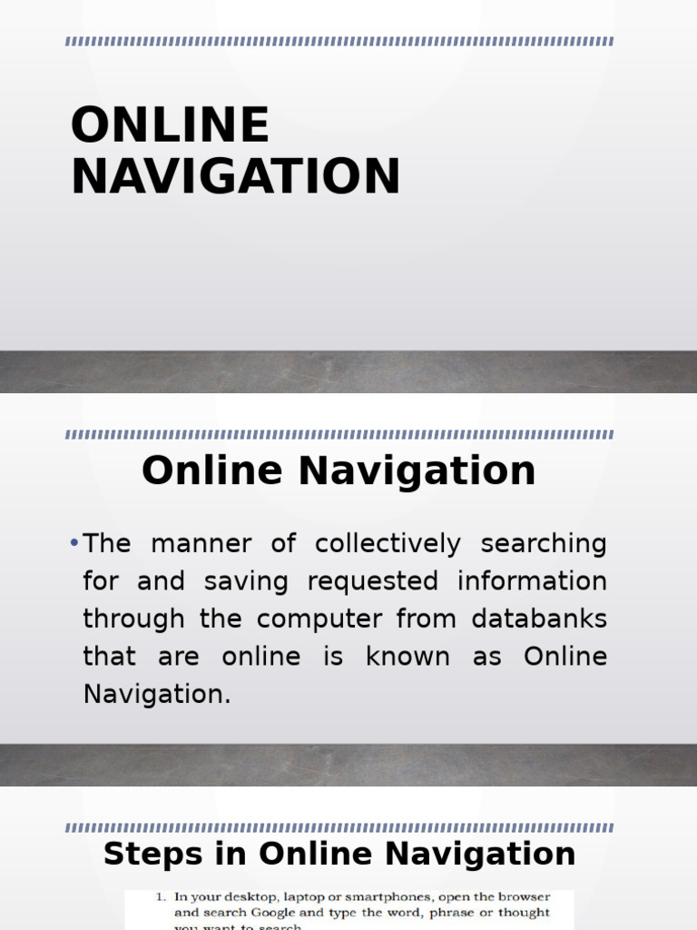 Mastering Online Navigation Skills | PDF