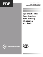 AWS A5.18/A5.18M:2023 Specification | PDF | Welding | Construction