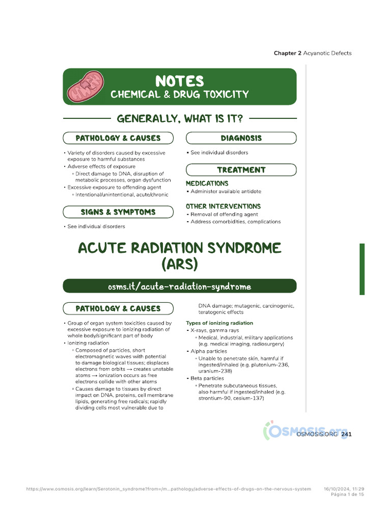 Serotonin syndrome- Video, Causes, & Meaning | Osmosis | PDF