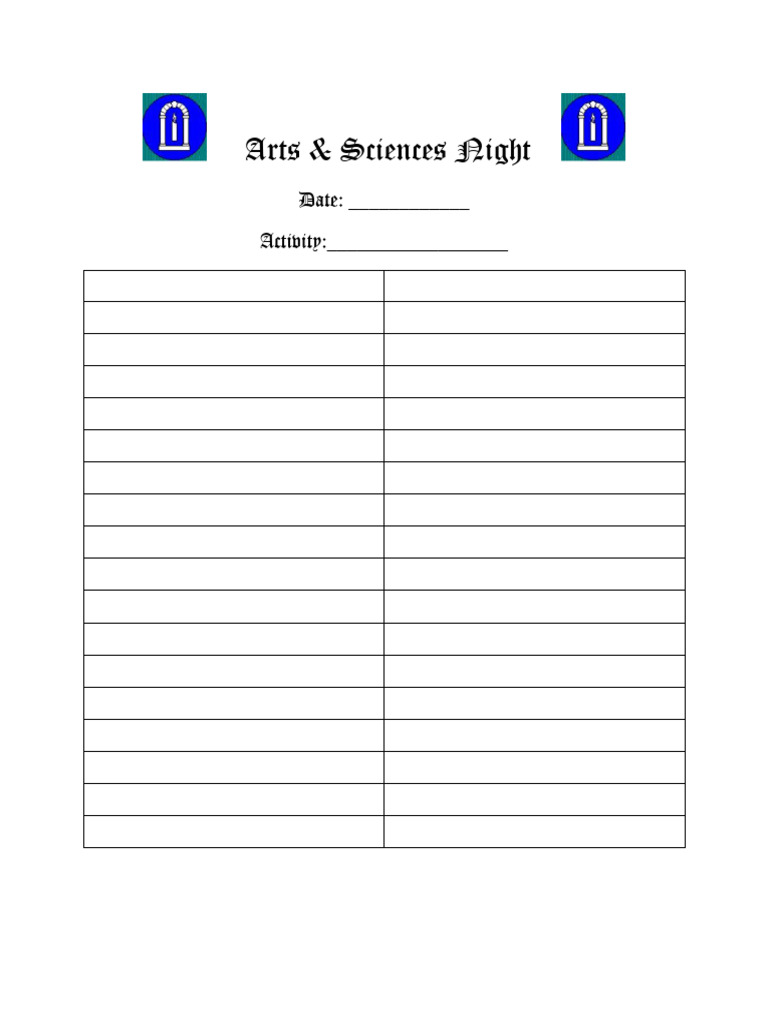 A&S Sign In Sheet | PDF
