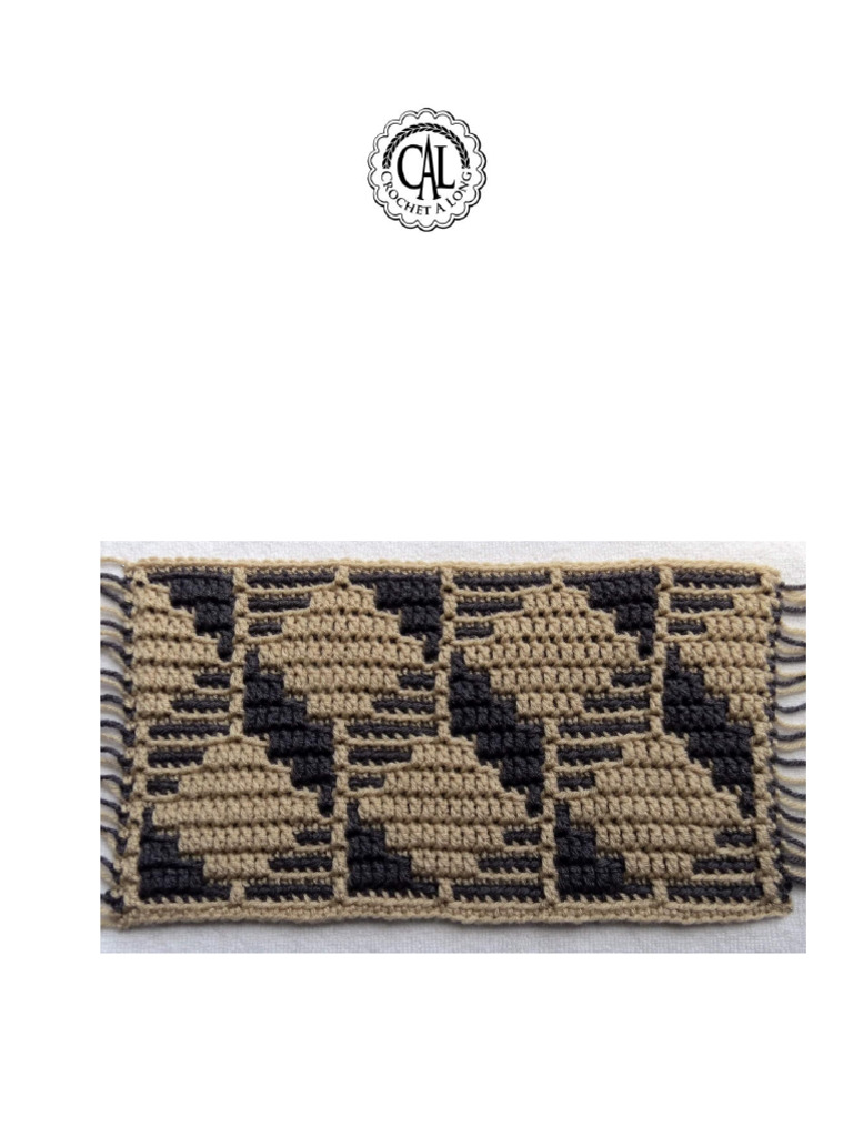 CAL Chart and Written Instructions For FATW6 | PDF | Crochet | Handicrafts