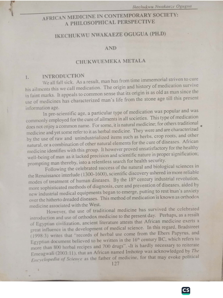 Contemporary African Philosophy | PDF