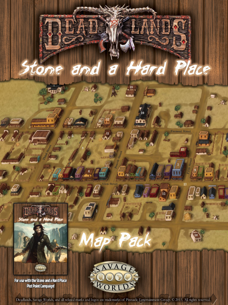 Deadlands Reloaded Stone and A Hard Place Map Pack | PDF | Cochise ...