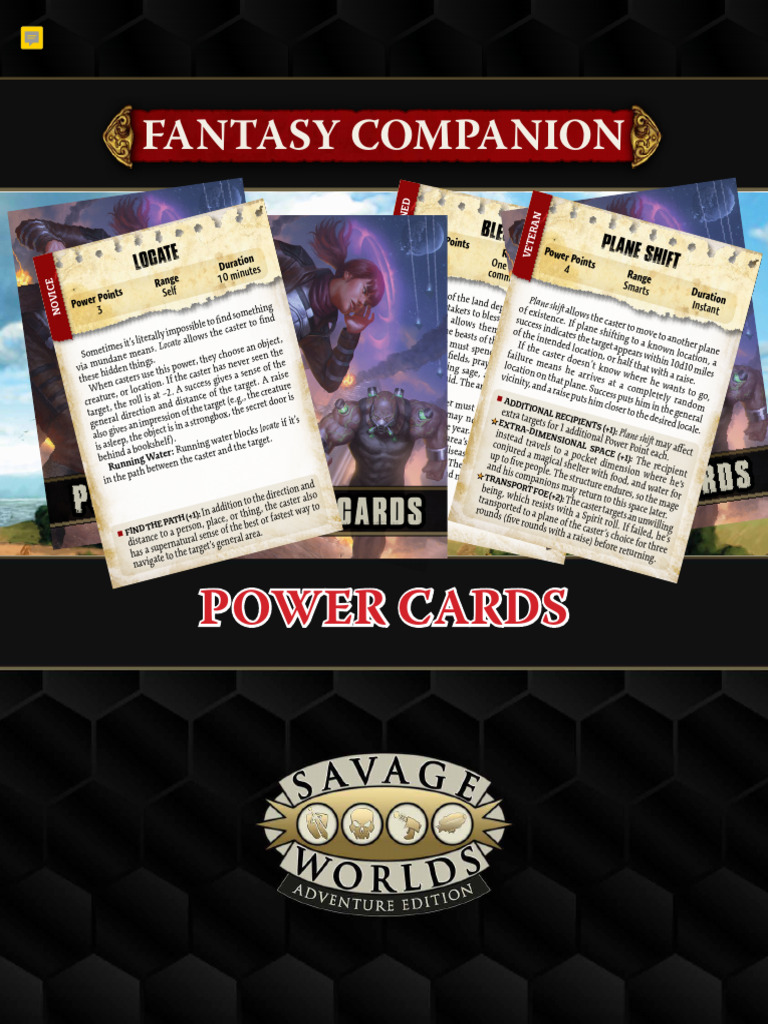 Fantasy Power Cards Guide | PDF