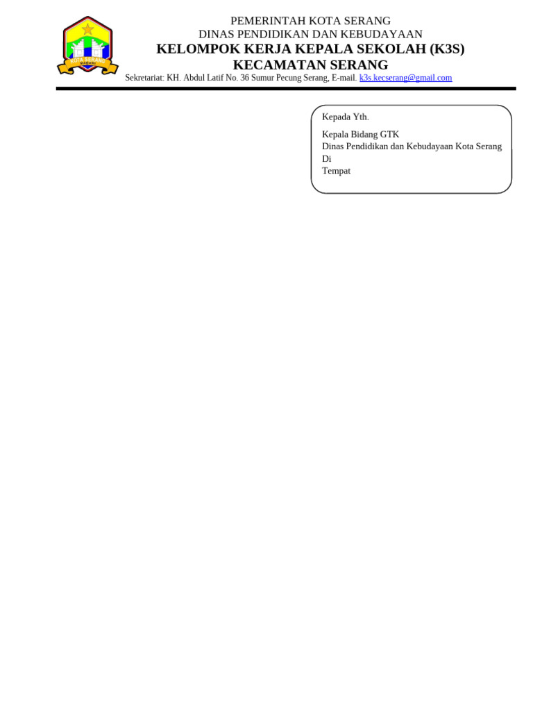 Amplop Surat K3S | PDF