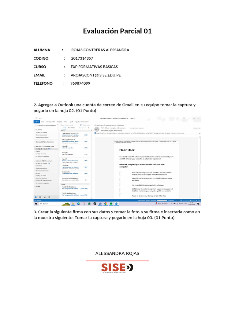Parte 1 Examen Parcial Alessandra Rojas | PDF