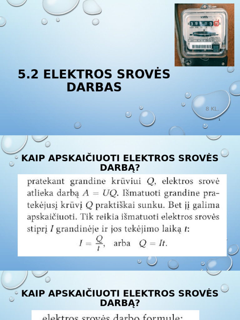 5.2 Elektros Sroves Darbas | PDF