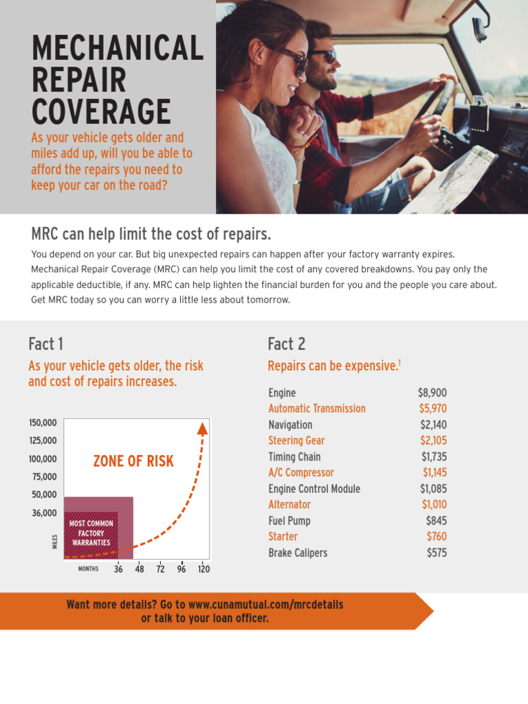 Mechanical Repair Coverage MRC | PDF | Insurance | Brake