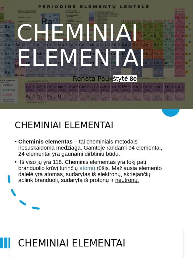 Cheminiai Elementai 2 | PDF