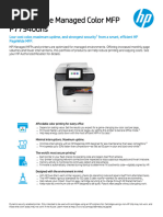 HP Color Laserjet Managed MFP E877Dn Printer Series: Datasheet | PDF ...