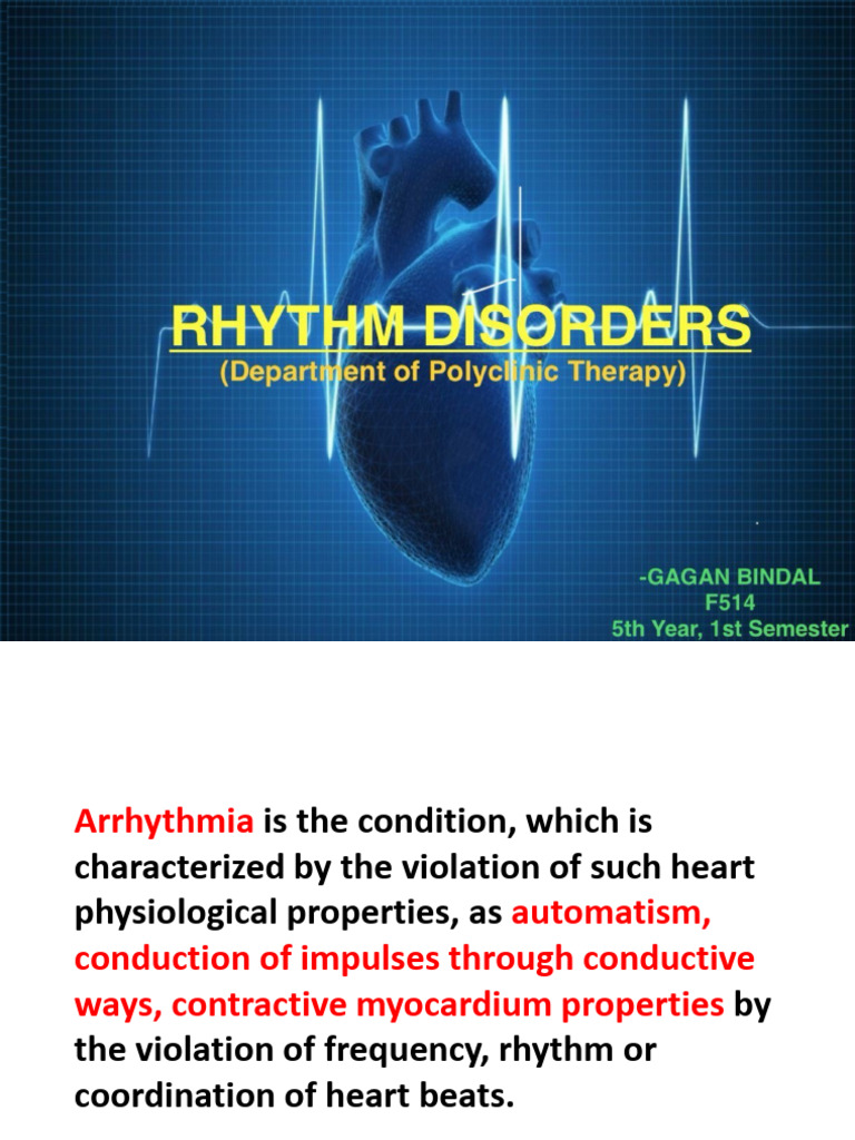 Rhythm Disorders 241227 010931 | PDF | Heart | Cardiology