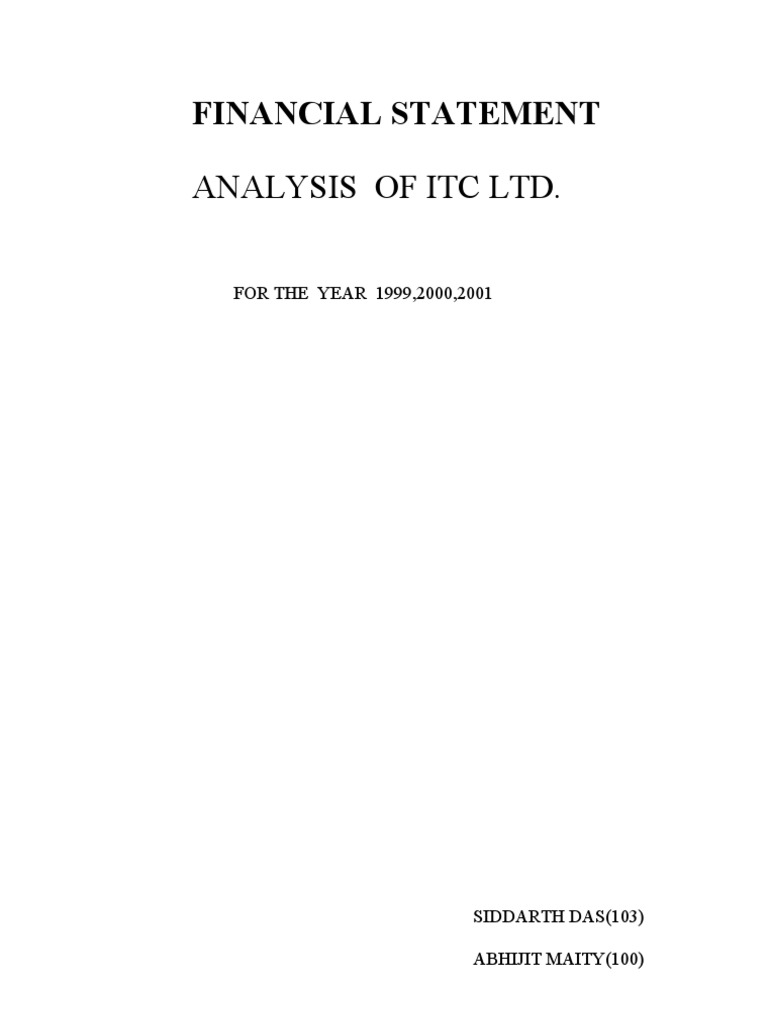 FA Report - ITC Ltd. | PDF | Cash Flow Statement | Expense