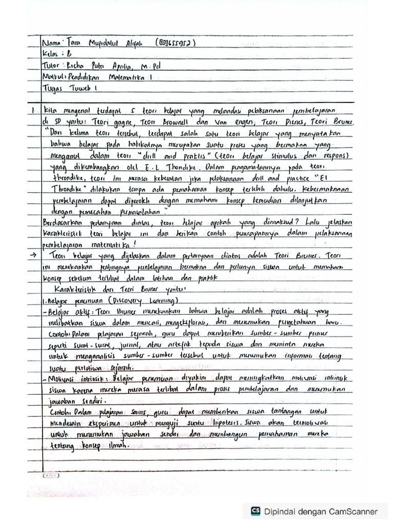 Tugas 1 MTK | PDF