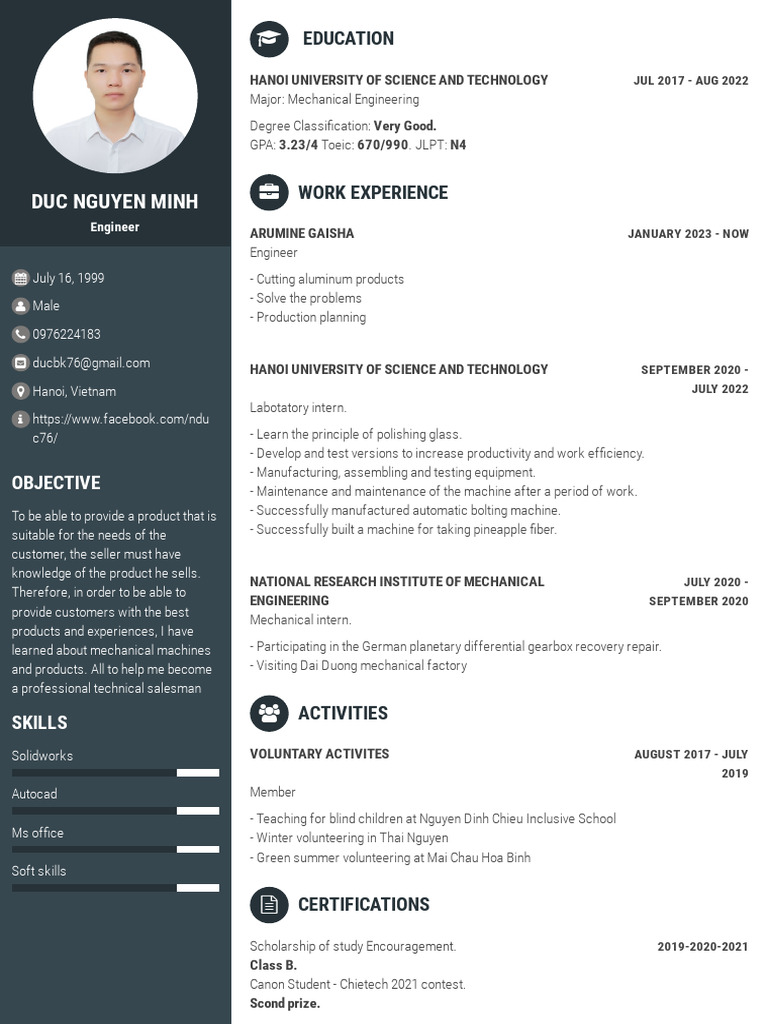 Nguyen Minh Duc | PDF | Vietnam | Engineering