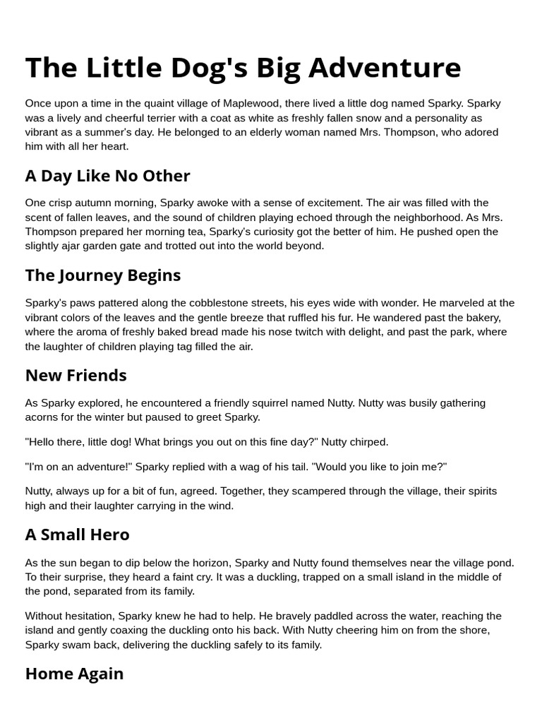 Short Story - 20250118 - 175743 - 0000 | PDF