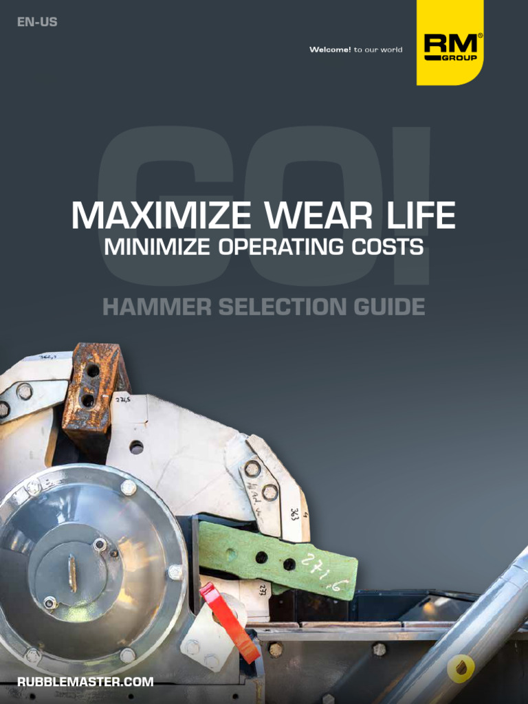 Hammer Selection for Rubble Master Crushers | PDF | Concrete | Wear