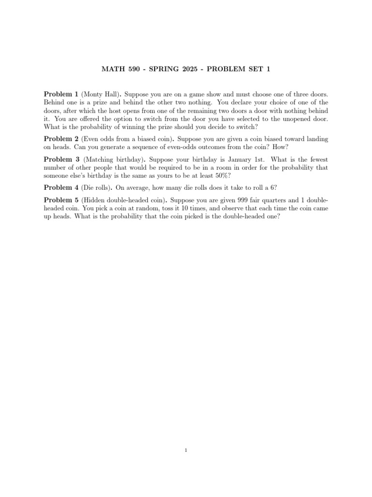 problem_set_01 | PDF