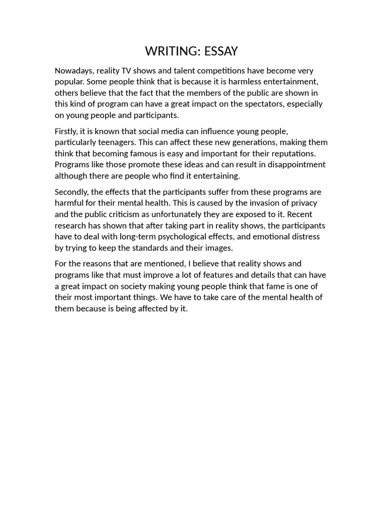 Writing TV Shows Impact | PDF