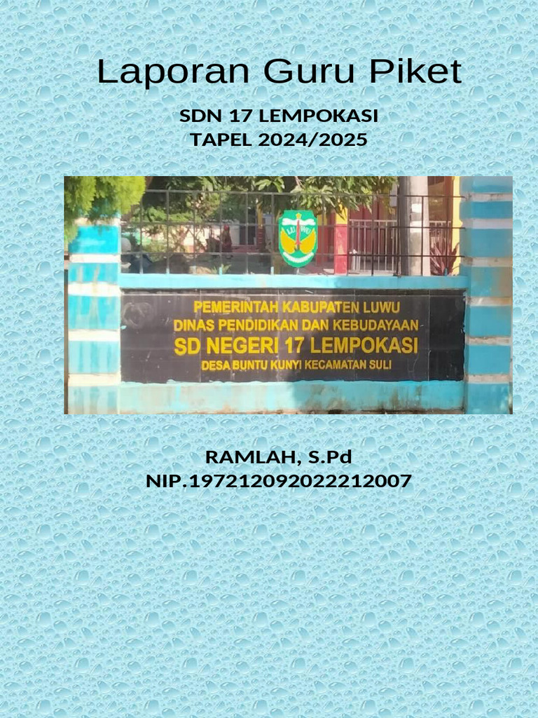 LAPORAN GURU PIKET RAMLAH | PDF