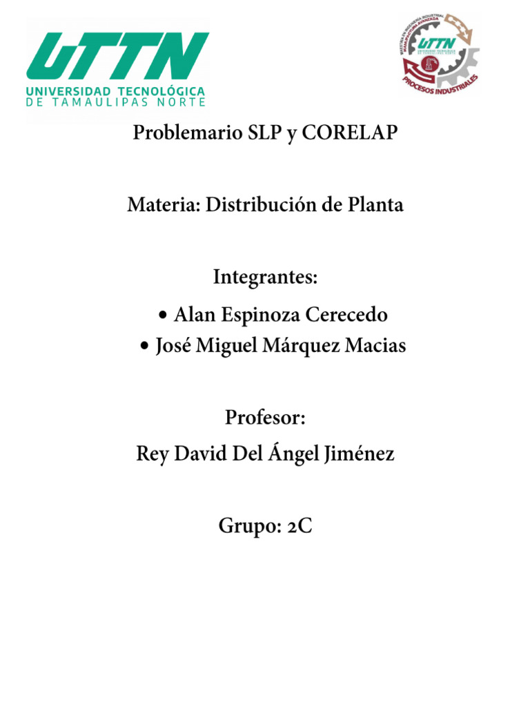 Problemario SLP y CORELAP | PDF