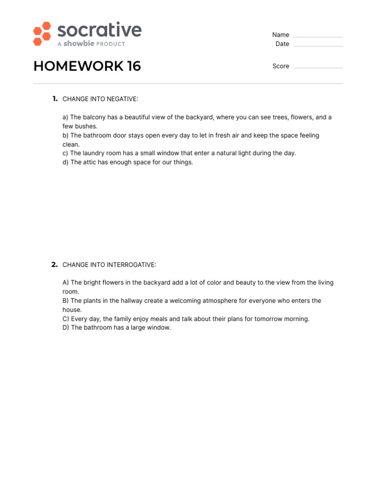 Quiz - HOMEWORK 16 | PDF