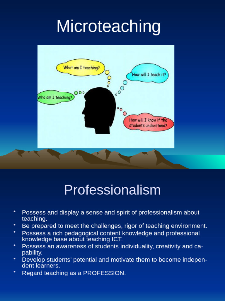 MICRO TEACHING | PDF | Teachers | Classroom Management