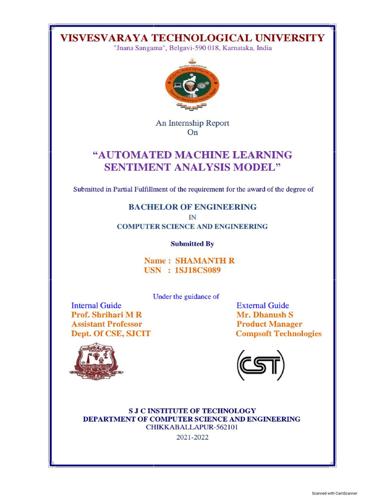 1SJ18CS089 Shamanth R | PDF