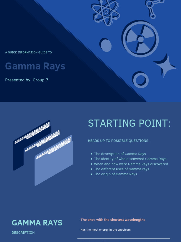 GAMMA RAYS | PDF | Gamma Ray | Radiation