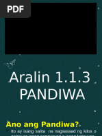Aralin 1.1-Pandiwa at Aspekto NG Pandiwa | PDF