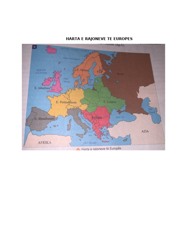 Harta e Rajoneve Te Europes | PDF